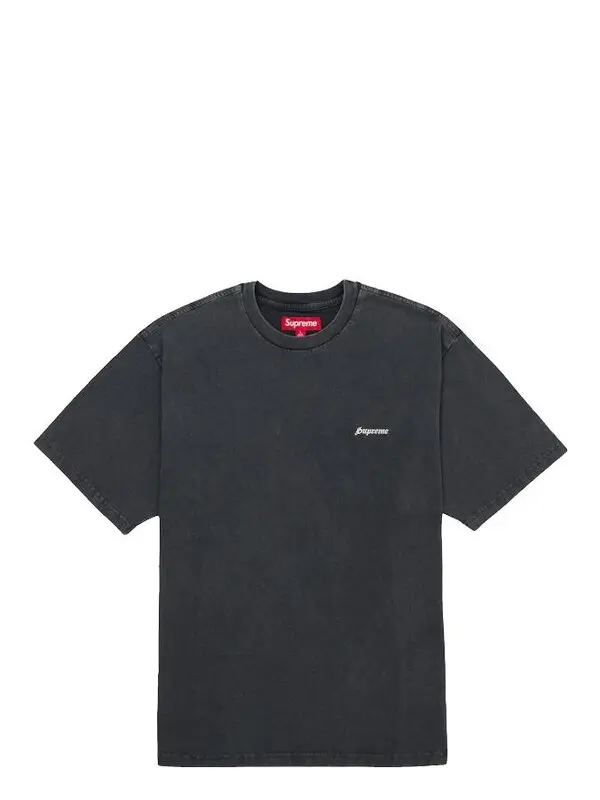 Supreme Washed Short Sleeve Top - Black