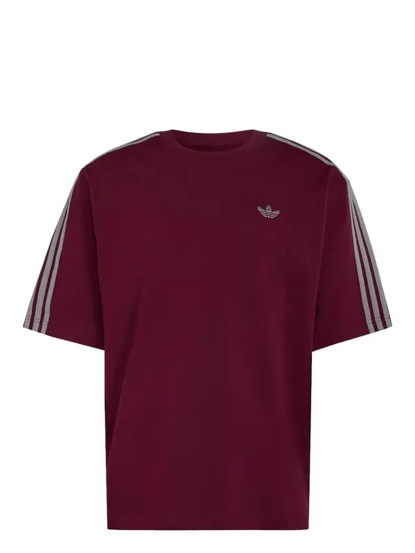 Adidas Adicolor 3-stripes Oversized Tee - Maroon