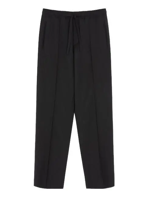 Valentino Garavani Drawstring Straight Leg Pants - Black