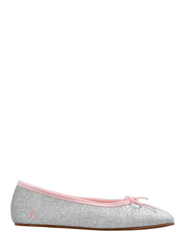 Bonpoint Lisa Bow Ballerinas - Silver