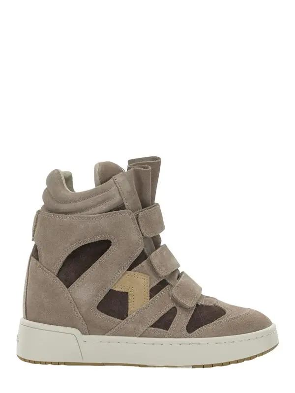 Isabel Marant Étoile High-top Sneakers With Velcro Closure - Brown