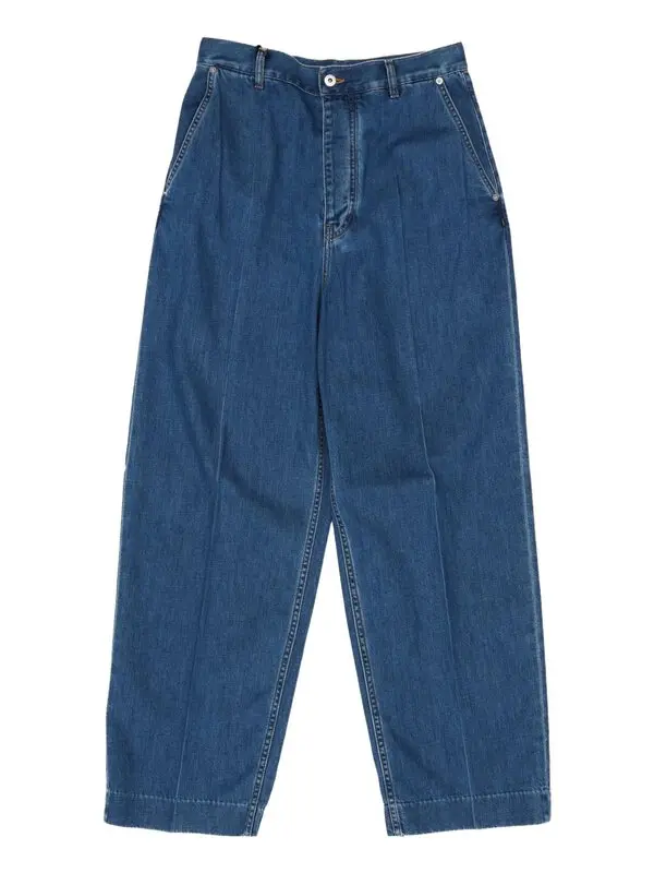 Bottega Veneta Belt Loop Casual Pants - Blue