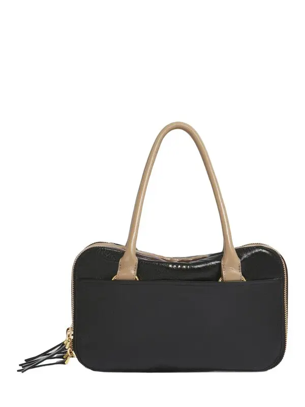 Marni Small Boxyne Bag - Black/sudan/moonstone