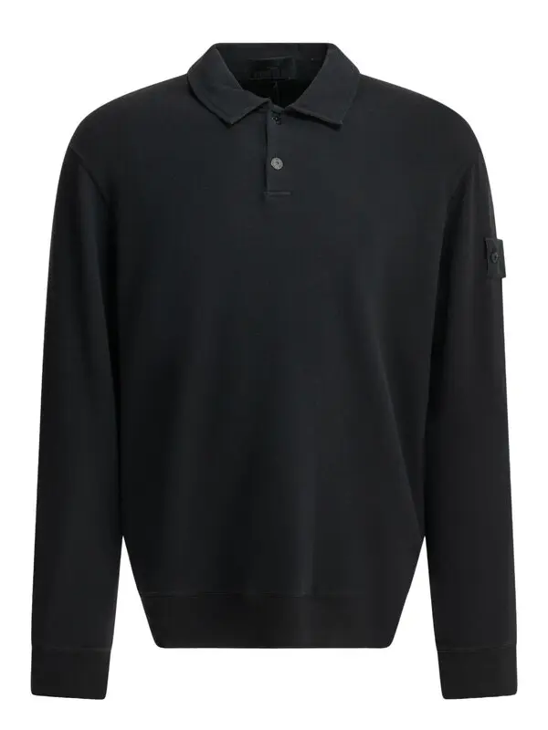 Stone Island Long-sleeved Polo Shirt - Blue