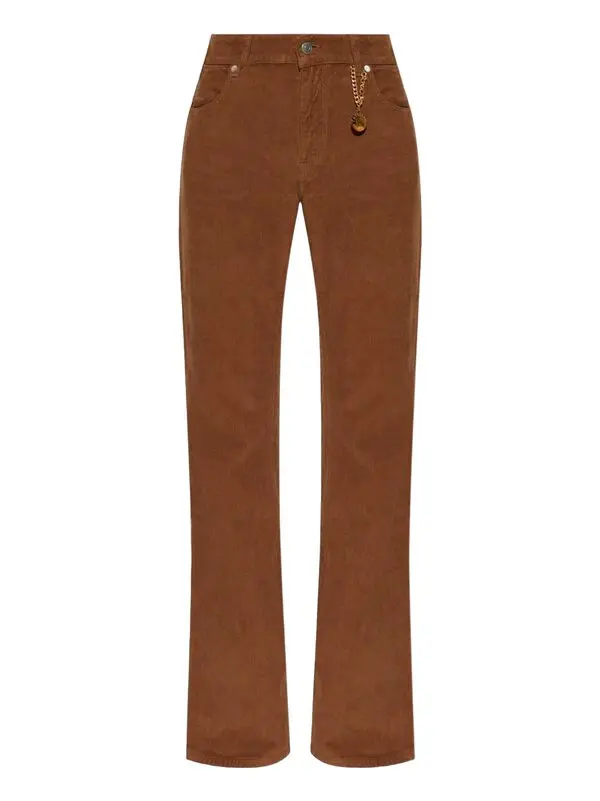 Stella McCartney Flared Corduroy Pants - Brown