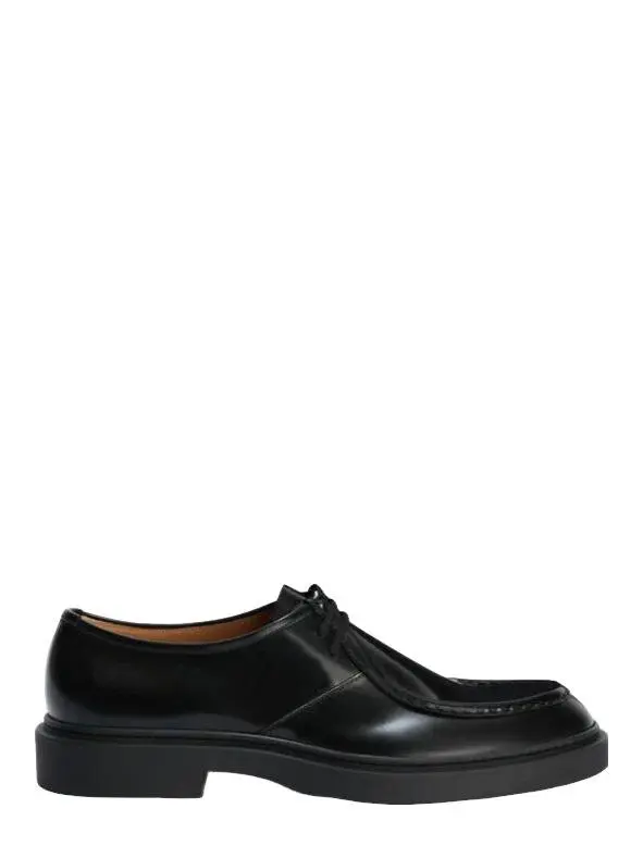 JIL SANDER Apron Lace Derby Shoes - Black