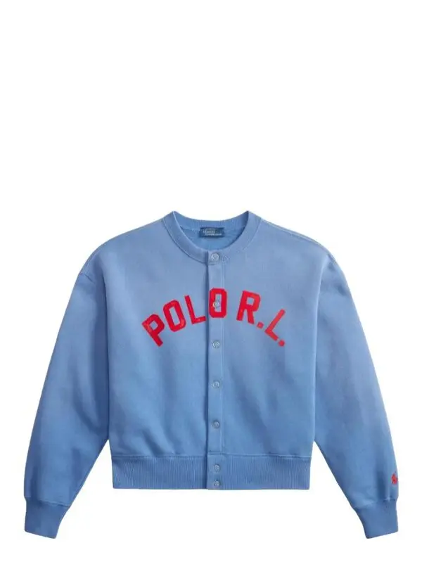 Polo Ralph Lauren Logo-print Knitted Cardigan - Blue