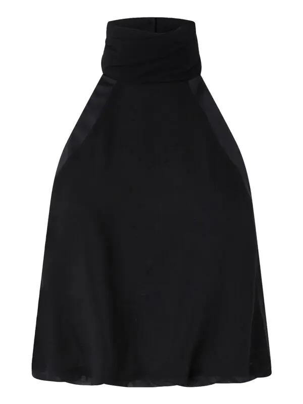 Pinko Rear Opening Halterneck Top - Black