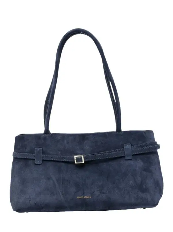 Manu Atelier Logo Lettering Handbag - Blue