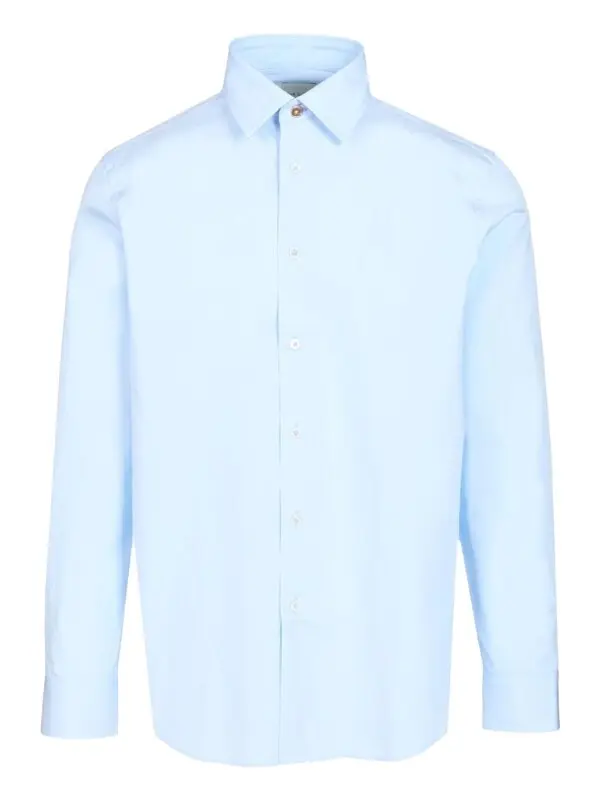 Paul Smith Artist Stripe Cuff Shirt - Blue