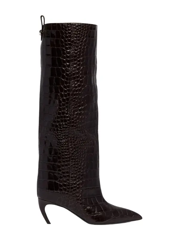 Attico The Lea High Heel Boots - Black