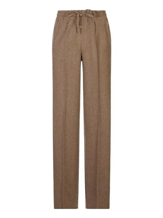 Kiton Drawstring Casual Pants - Brown
