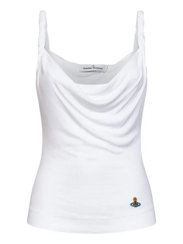 VIVIENNE WESTWOOD Draped Tank Top - White