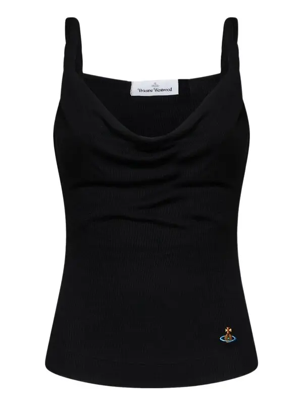 VIVIENNE WESTWOOD Draped Tank Top - Black
