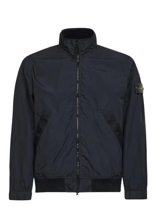 Stone Island Crinkled Badge Jacket - Black