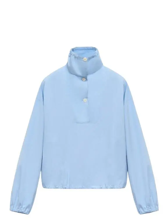 Marni High-neck Drawstring Top - Iris Blue