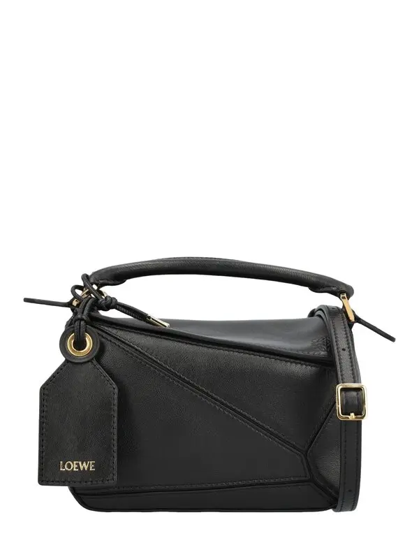 Loewe Puzzle Mini Shoulder Bag - Black