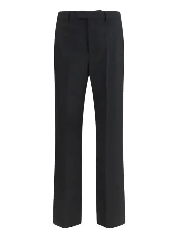 Valentino Garavani Pleated Slim Fit Trousers - Black