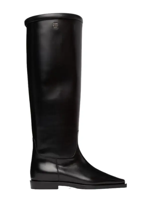 TOTEME Square-toe Riding Boots - Black