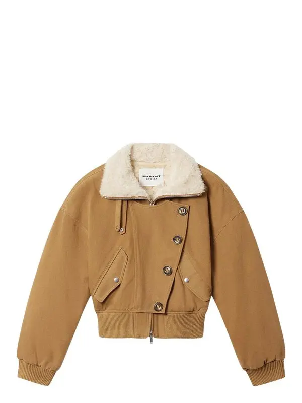 Isabel Marant Étoile Oana Bomber Jacket - Camel