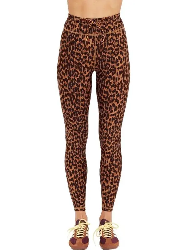 The Upside Malawi High-rise Performance Trousers - Leopard