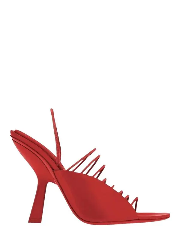 FERRAGAMO Altaire Strappy High Heel Sandals - Red