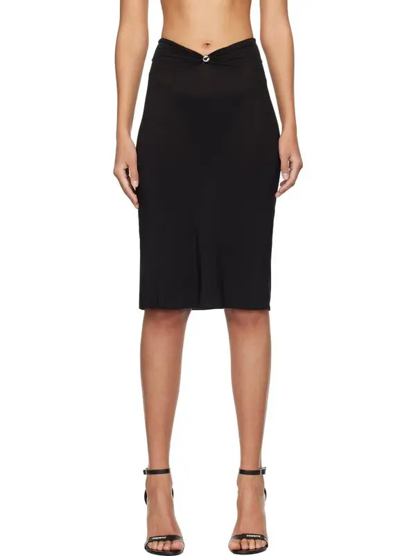 Coperni Triangular Insert Mid-length Dress - Black