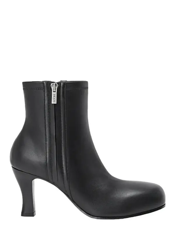 Loewe Bobine Ankle Boot In Nappa Lambskin - Black