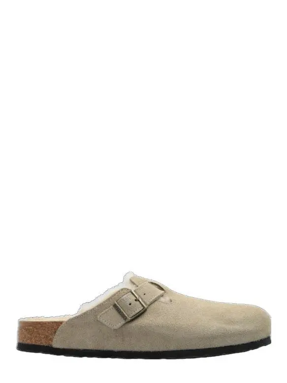 BIRKENSTOCK Boston Shearling Clogs - Gray