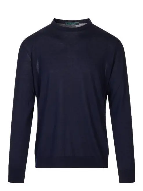 Kiton Long-sleeved Pullover - Navy