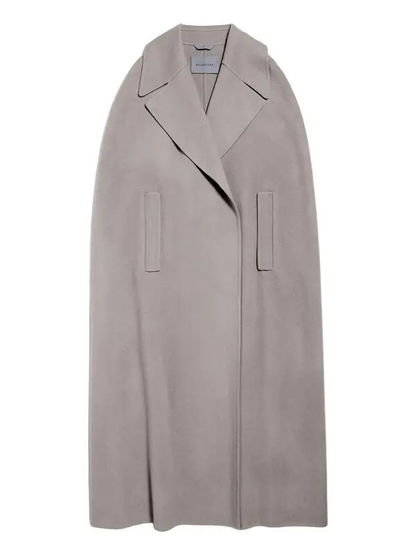 Balenciaga Long Cape Coat - Grey