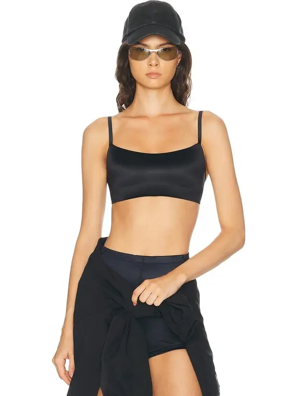 NIKESKIMS Shine Scoop Cami Bra - Obsidian