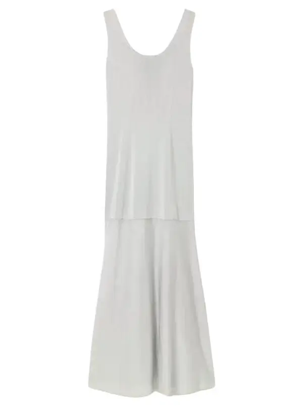 HOUSE OF DAGMAR Metallic Knit Maxi Dress - Silver