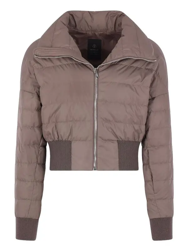 RICK OWENS + MONCLER Quilted Down Jacket - Brown