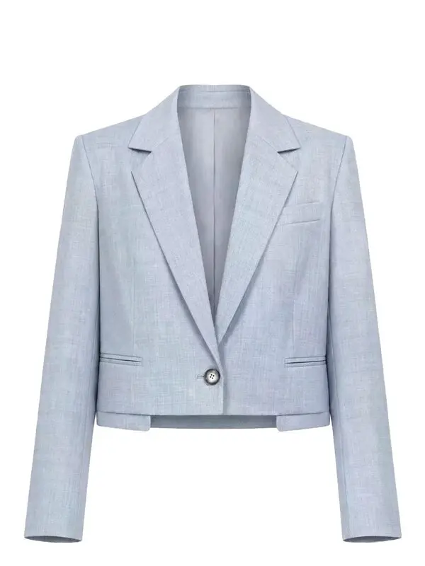 WE-AR4 The Bar Cropped Blazer - Blue