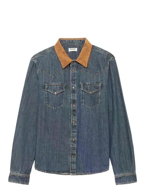 Zadig&Voltaire Saby Denim Shirt - Blue