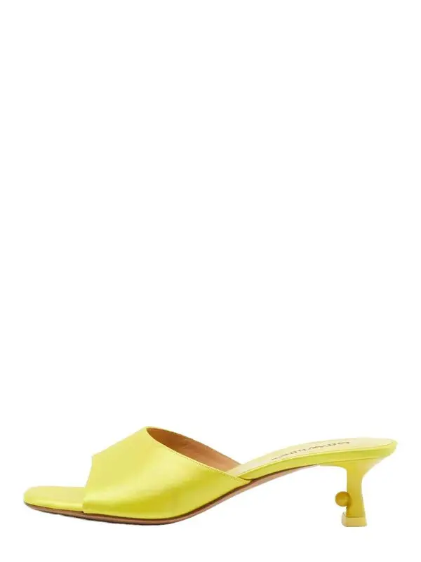 Off-White Logo-detail Heeled Sandals - Yellow
