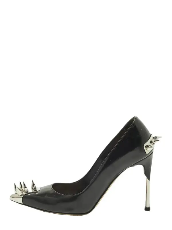 Alexander McQueen Spiked Metal-cap Pumps - Black