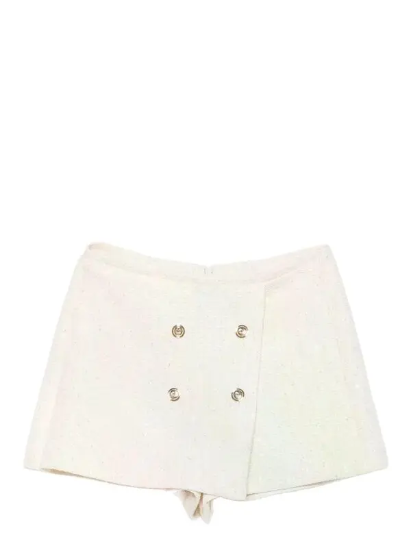 Maje Embellished Tweed Skort - Neutrals