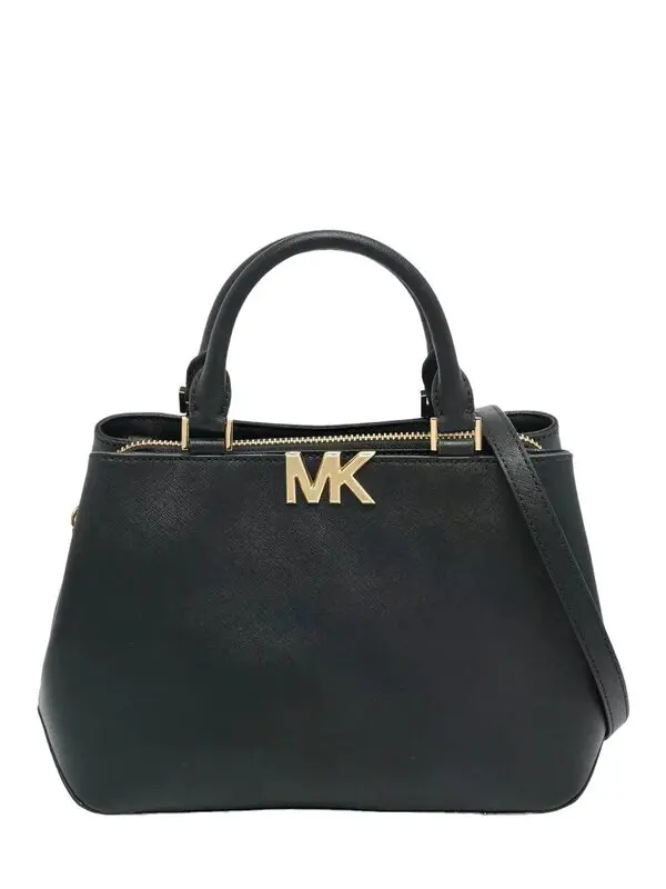 Michael Kors Florence Leather Satchel Bag - Black