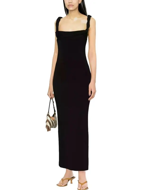 Jacquemus La Robe Maille Alca Dress - Black