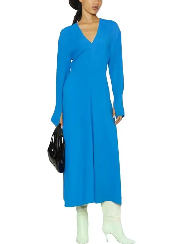 Victoria Beckham Cady Midi Dress - Blue