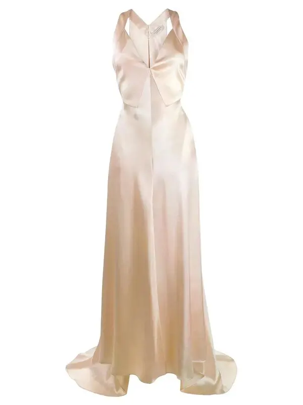 Philosophy Di Lorenzo Serafini Flared Satin Gown - Pink
