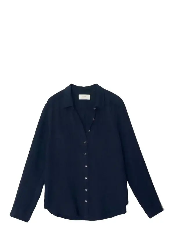 Xirena Crinkled Long-sleeve Shirt - Blue