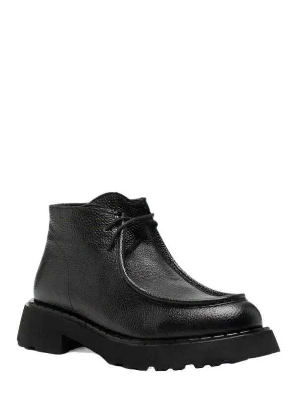 SERGIO MORETTI FIRENZE Zip-fastening Leather Desert Boots - Black