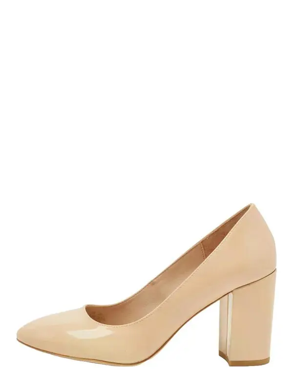 STUART WEITZMAN Ariana Leather Heeled Pumps - Neutrals
