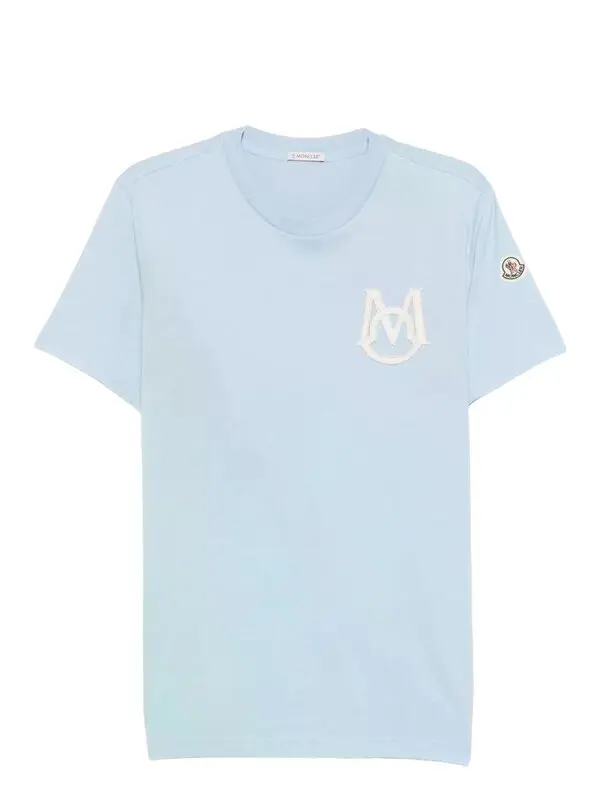 Moncler Logo-patch T-shirt - Blue