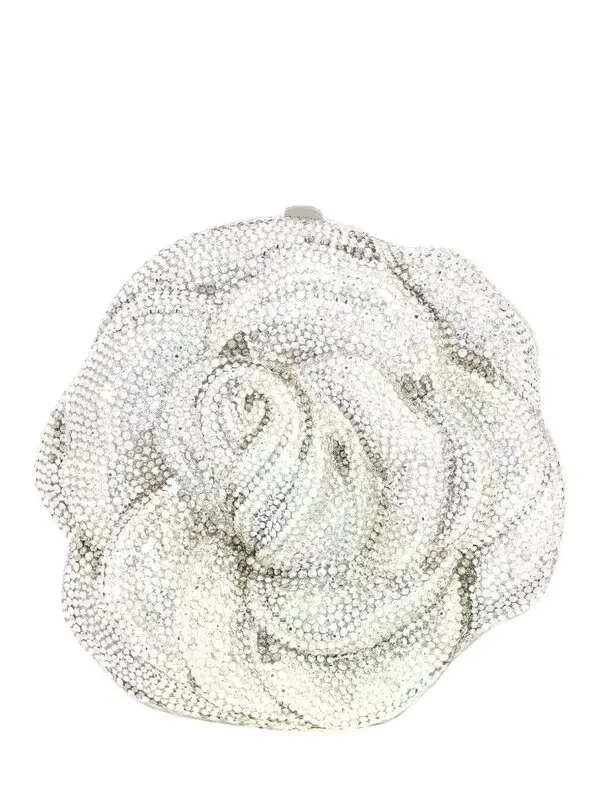 Judith Leiber Rose Desiree Crystal-embellished Mini Bag - Silver