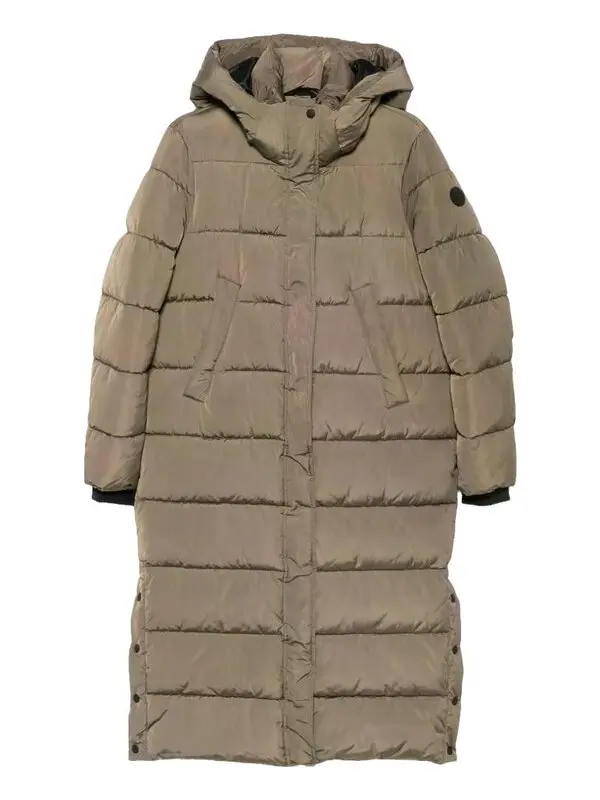 SERGIO MORETTI FIRENZE Zip-up Hooded Puffer Coat - Green
