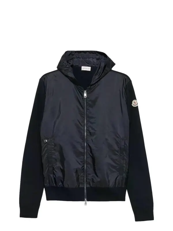 Moncler Logo Patch Hoodie - Blue